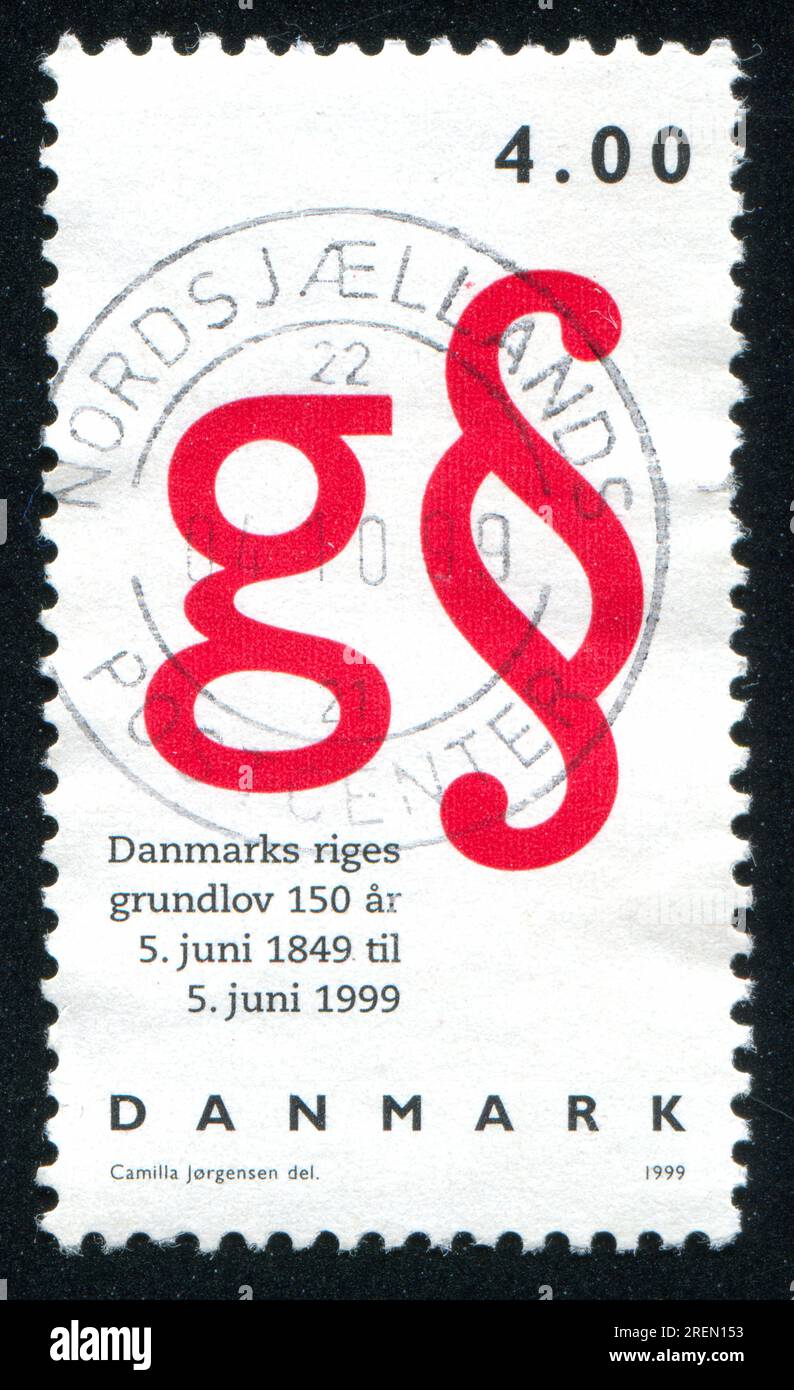 DENMARK - CIRCA 1999: stamp printed by Denmark, shows Danish ...