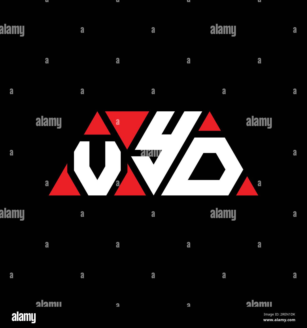VYD triangle letter logo design with triangle shape. VYD triangle logo ...