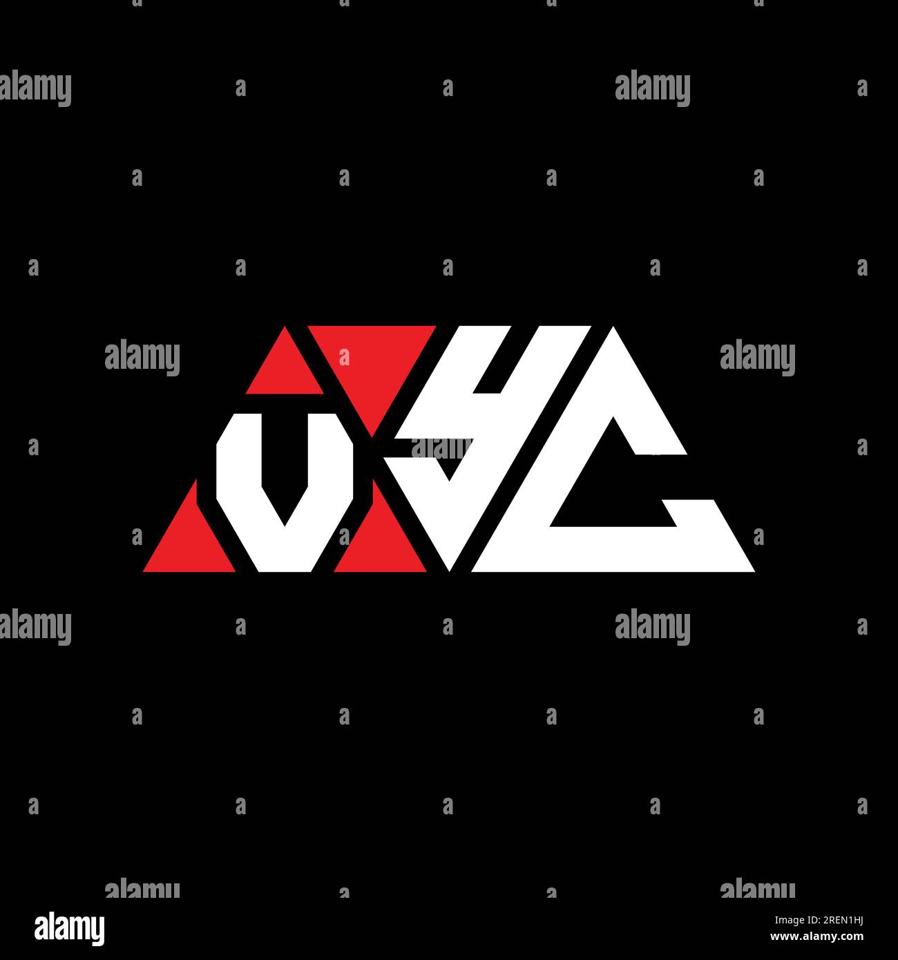 VYC triangle letter logo design with triangle shape. VYC triangle logo ...