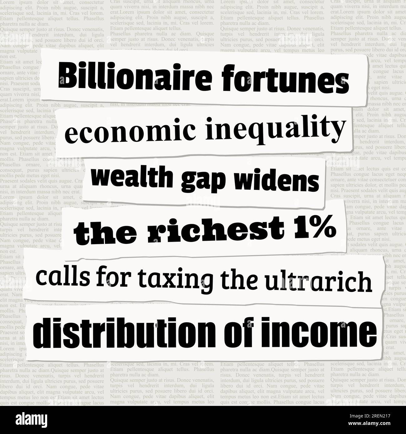 Wealth inequality and distribution of income. Global billionaire social ...