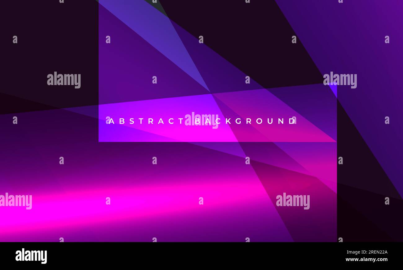 Dark abstract violet background with geometric glowing shapes and pink ...