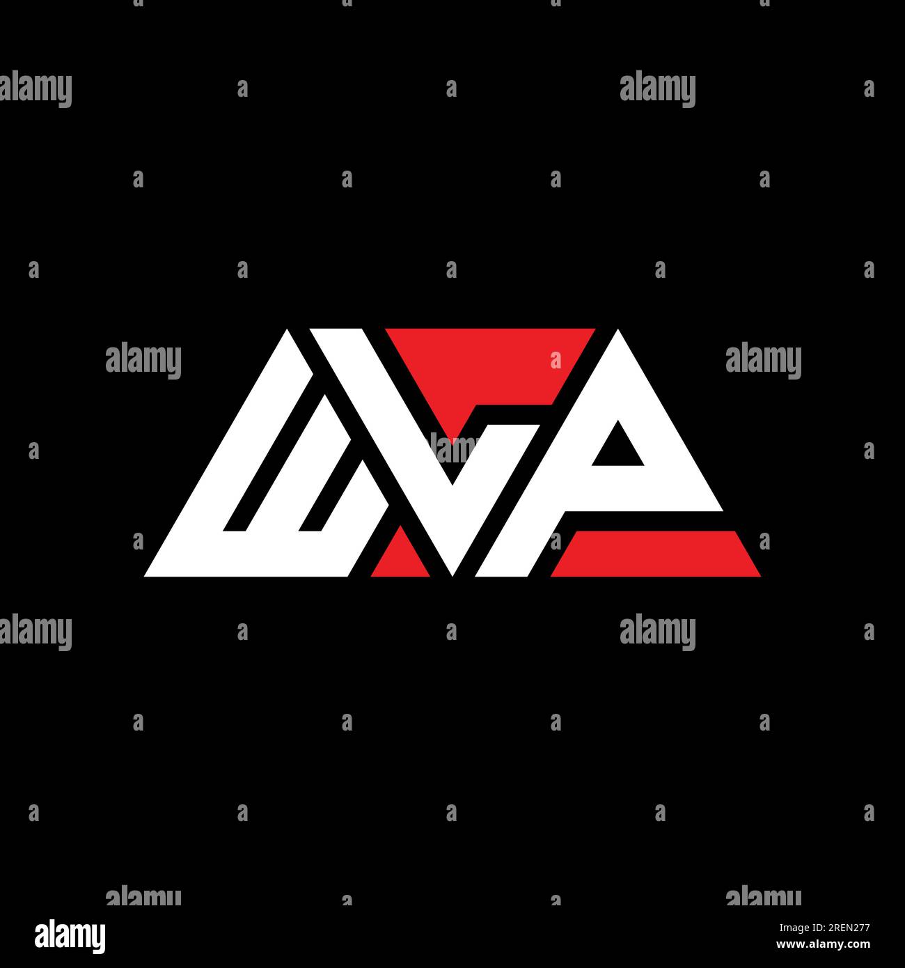 WLP triangle letter logo design with triangle shape. WLP triangle logo ...