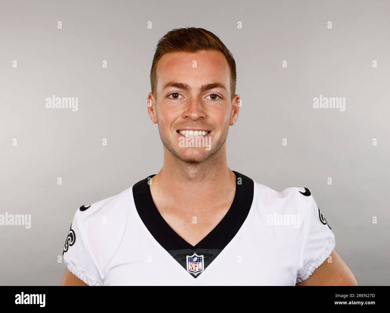 This is a 2023 photo of Jake Haener of the New Orleans Saints NFL ...