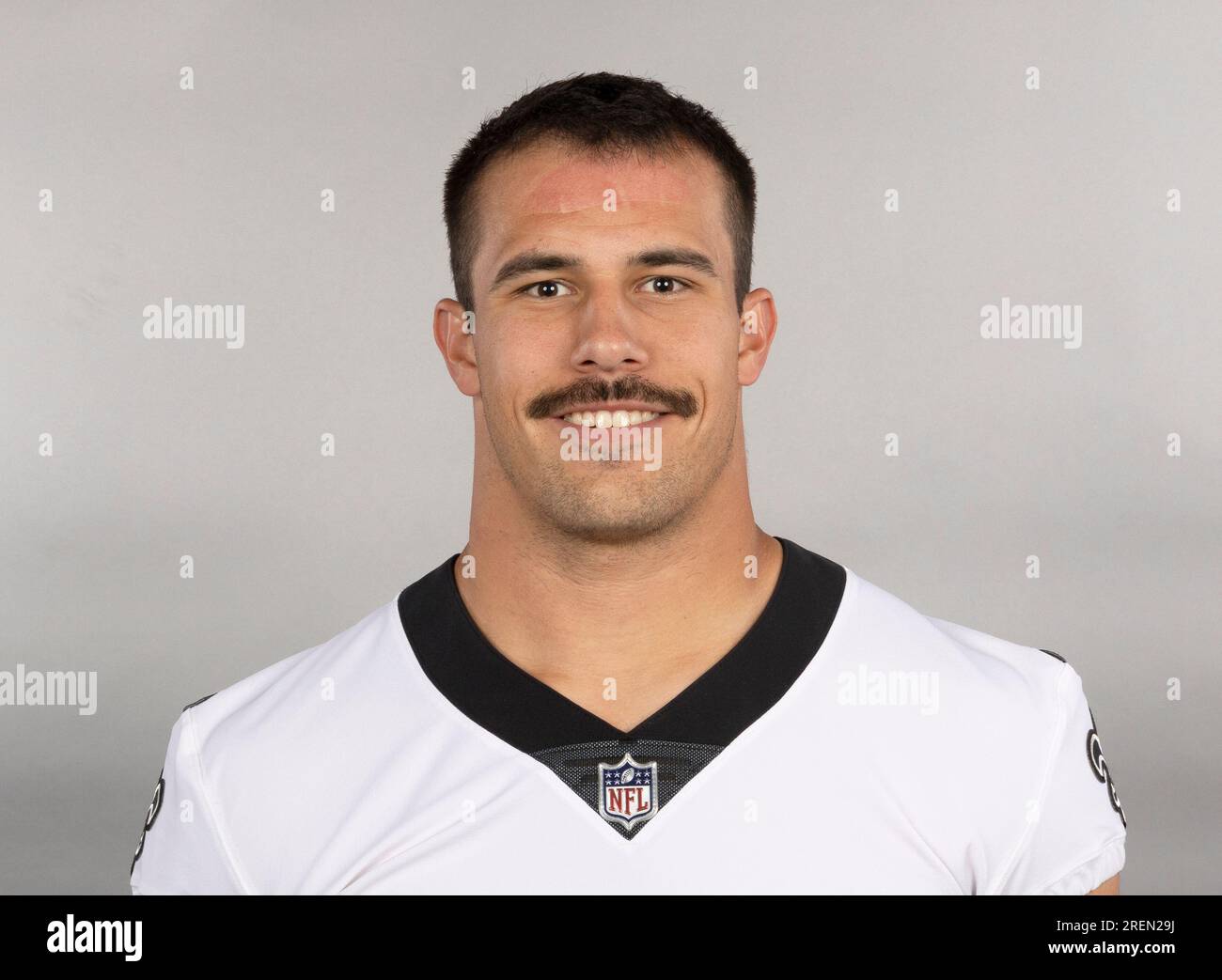 This is a 2023 photo of Adam Prentice of the New Orleans Saints NFL ...