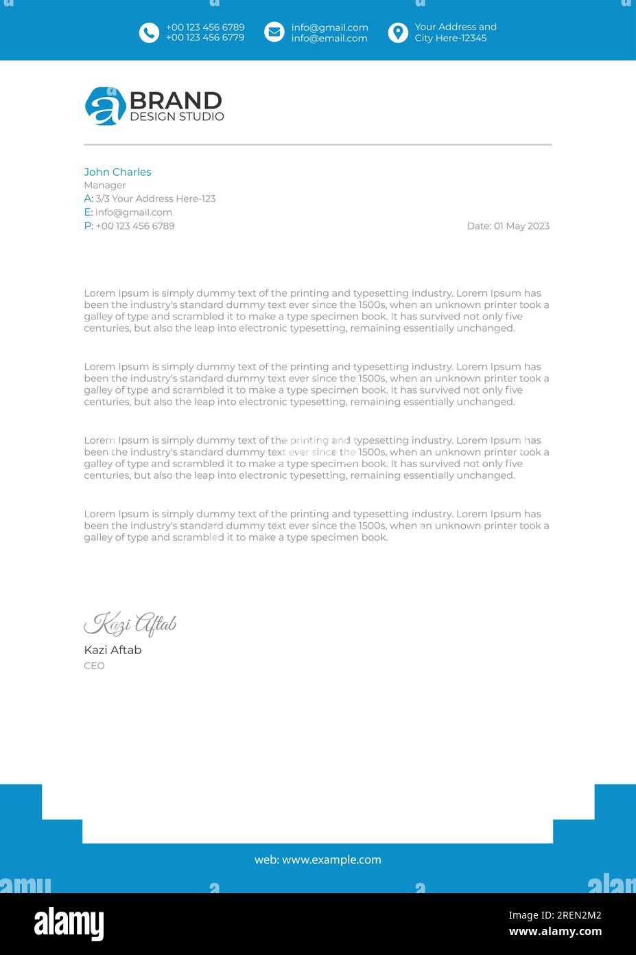 Elegant invoice design hi-res stock photography and images - Alamy