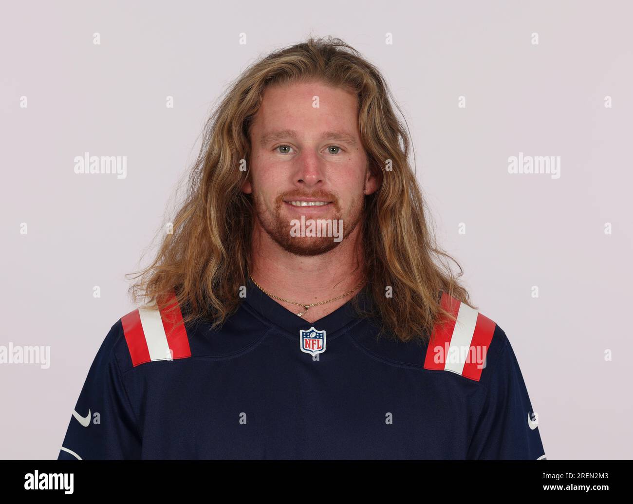 This is a 2023 photo of Brenden Schooler of the New England Patriots ...