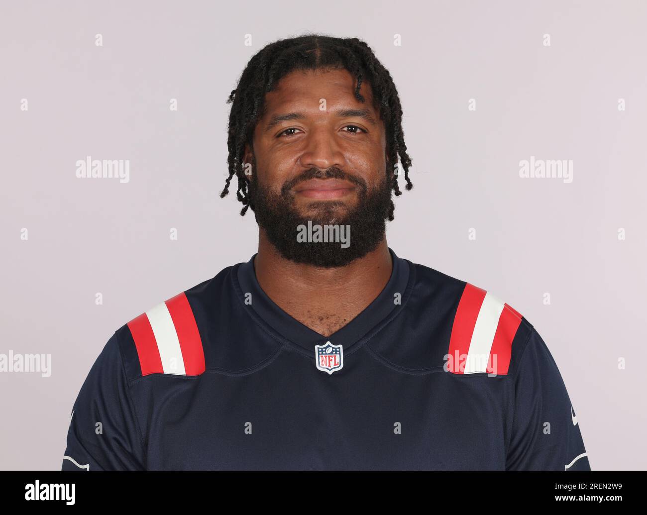 This is a 2023 photo of Deatrich Wise Jr. of the New England Patriots ...