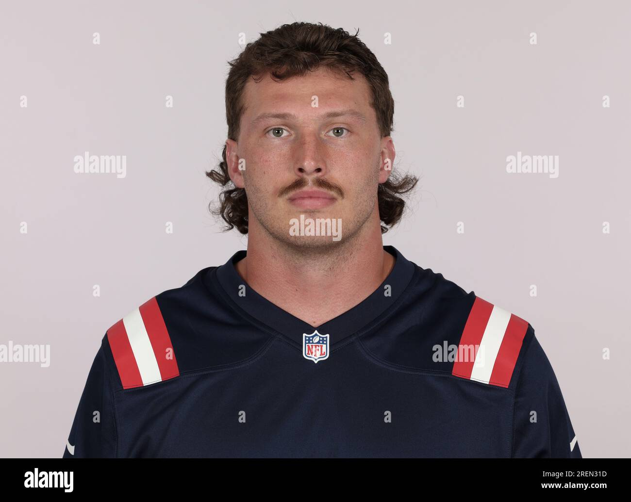This is a 2023 photo of Cole Strange of the New England Patriots NFL ...