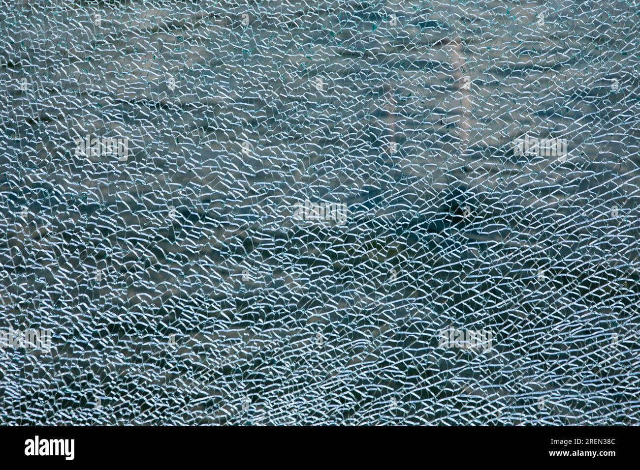 Close up of shattered glass window broken glass texture background ...