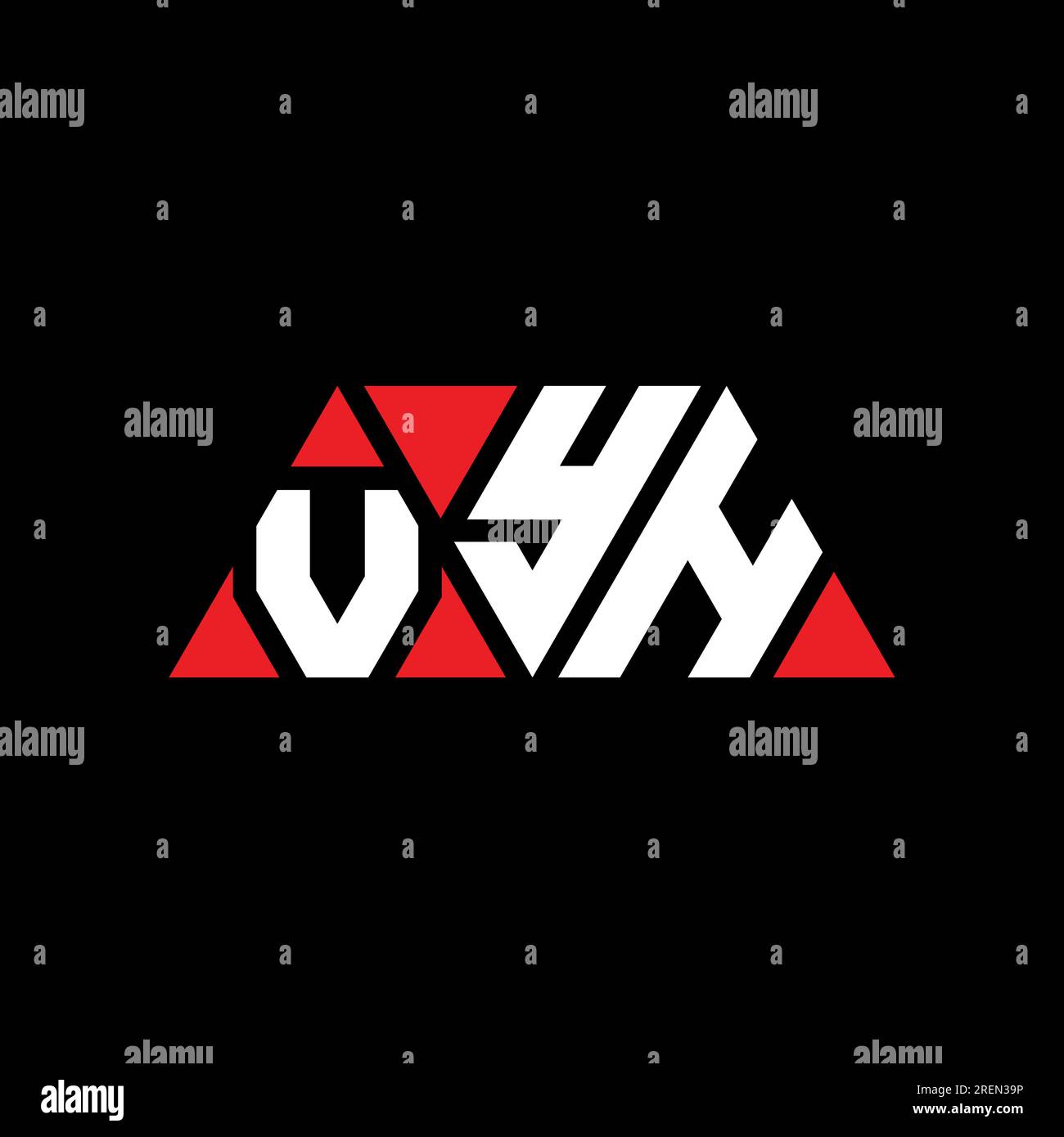 VYH triangle letter logo design with triangle shape. VYH triangle logo ...