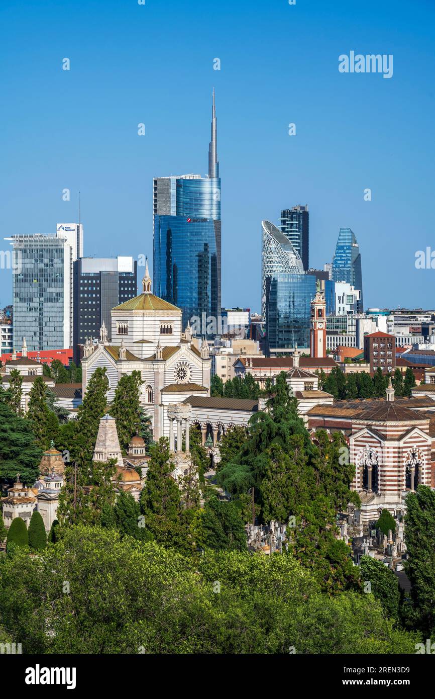 Financial district skyline, Milan, Lombardy, Italy Stock Photo - Alamy