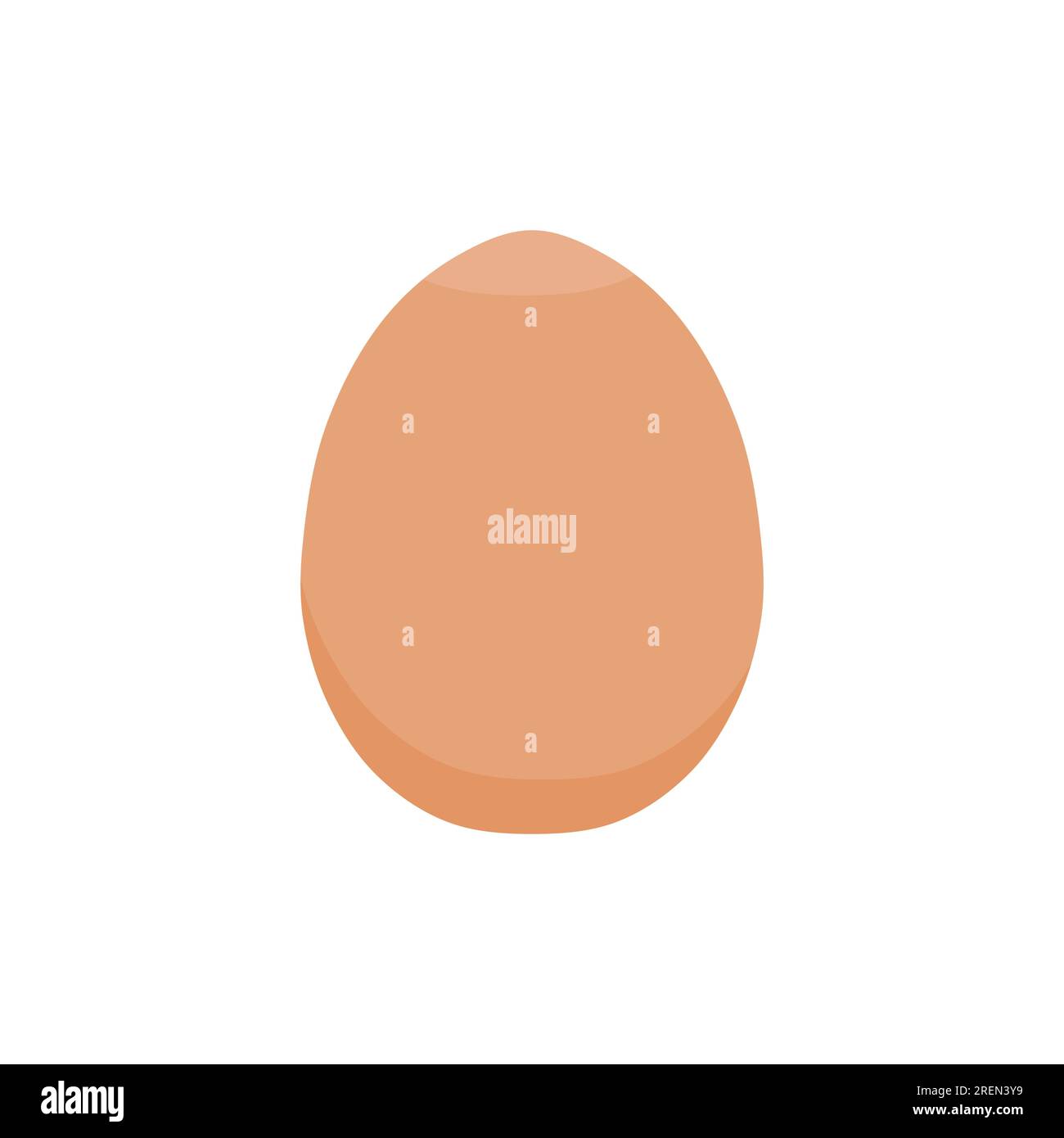Flat vector egg. Simple egg illustration. Isolated egg cartoon style ...