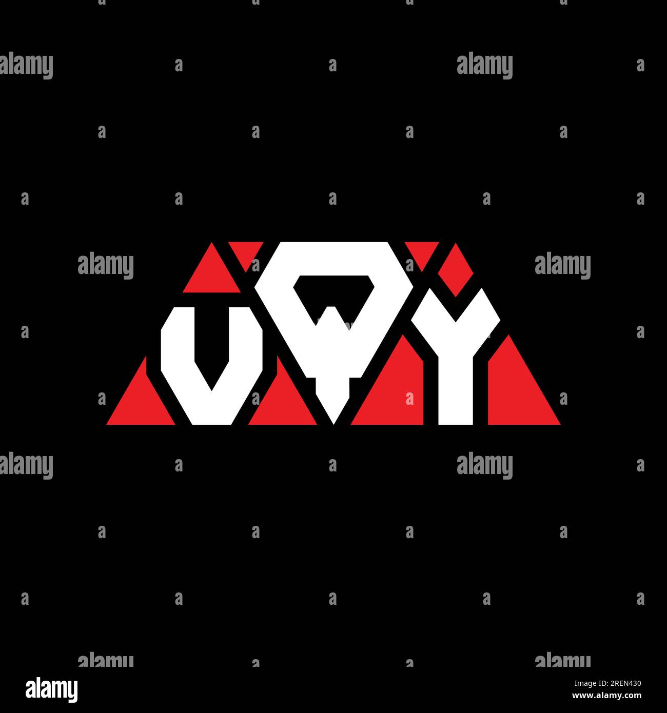 VQY triangle letter logo design with triangle shape. VQY triangle logo ...