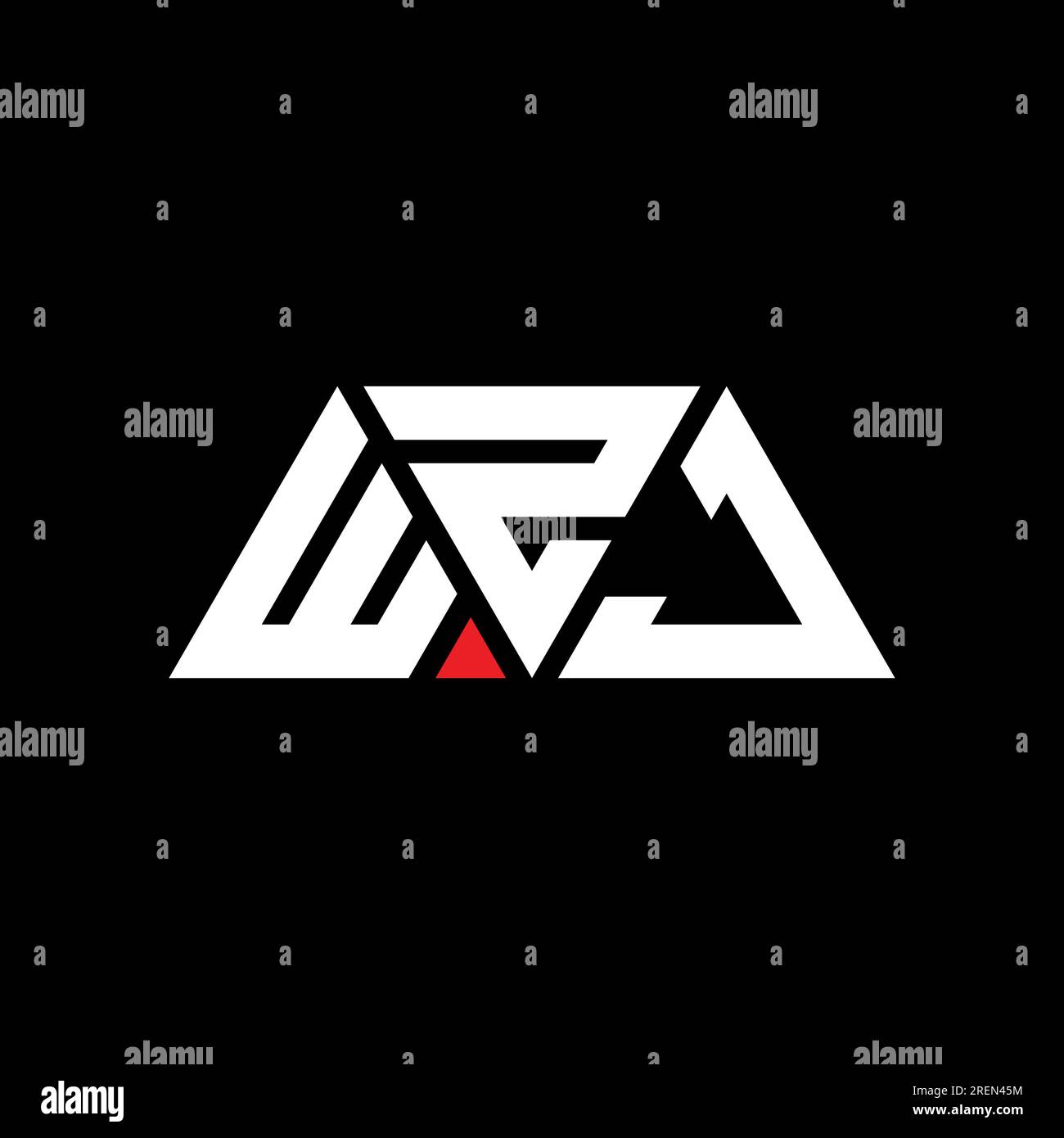 Wzj logo design hi-res stock photography and images - Alamy