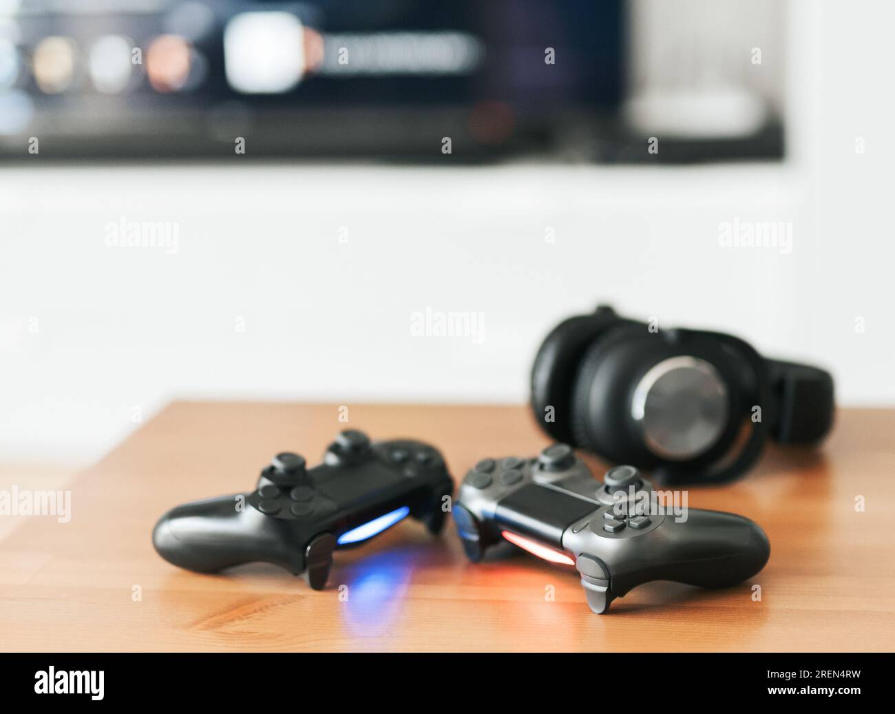 Video game controller and monitor hi-res stock photography and images ...