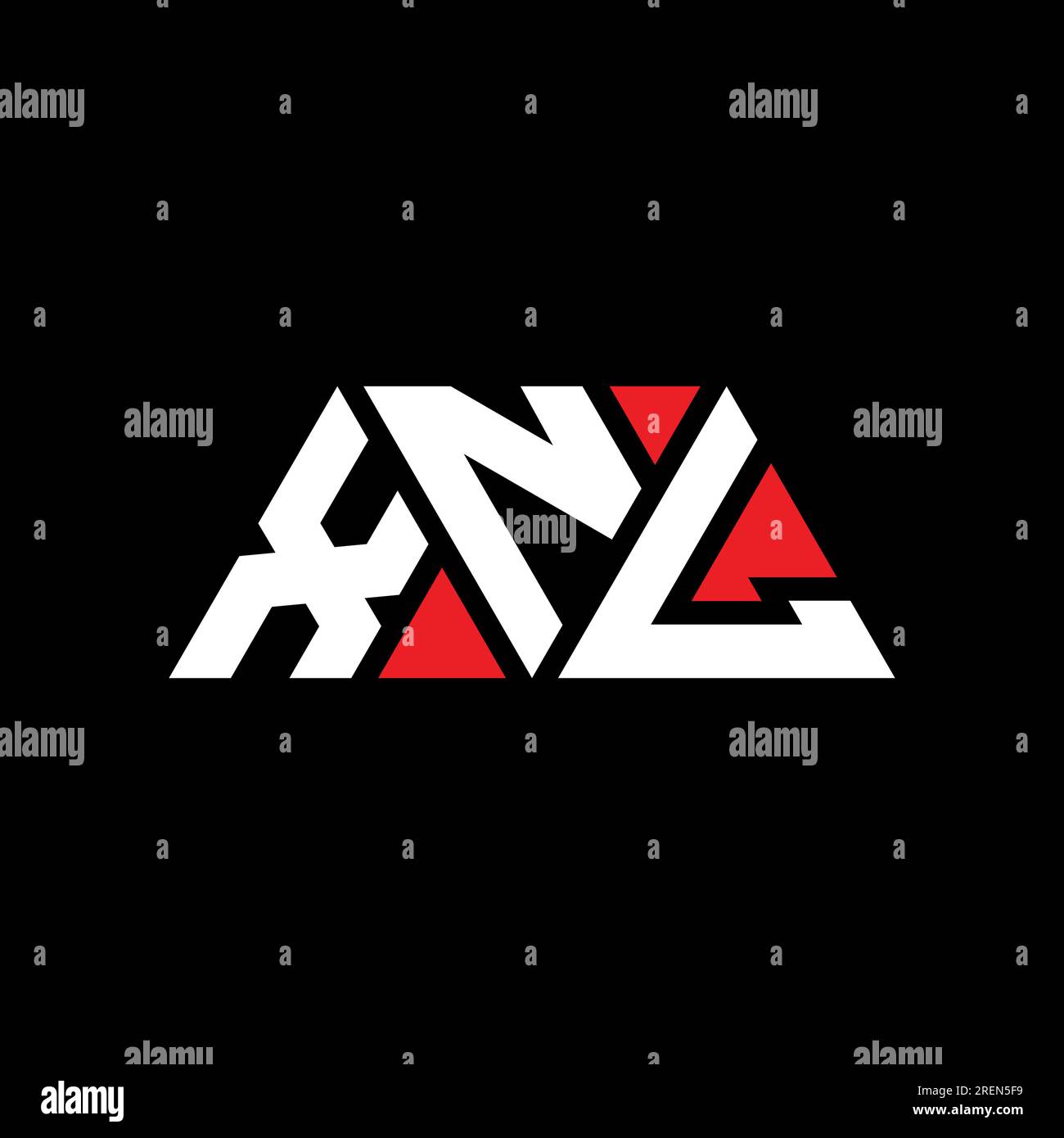 XNL triangle letter logo design with triangle shape. XNL triangle logo ...