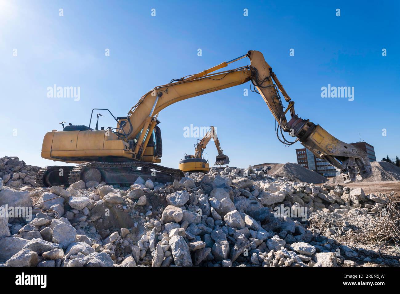 Construction site industrial equipment on hi-res stock photography and ...