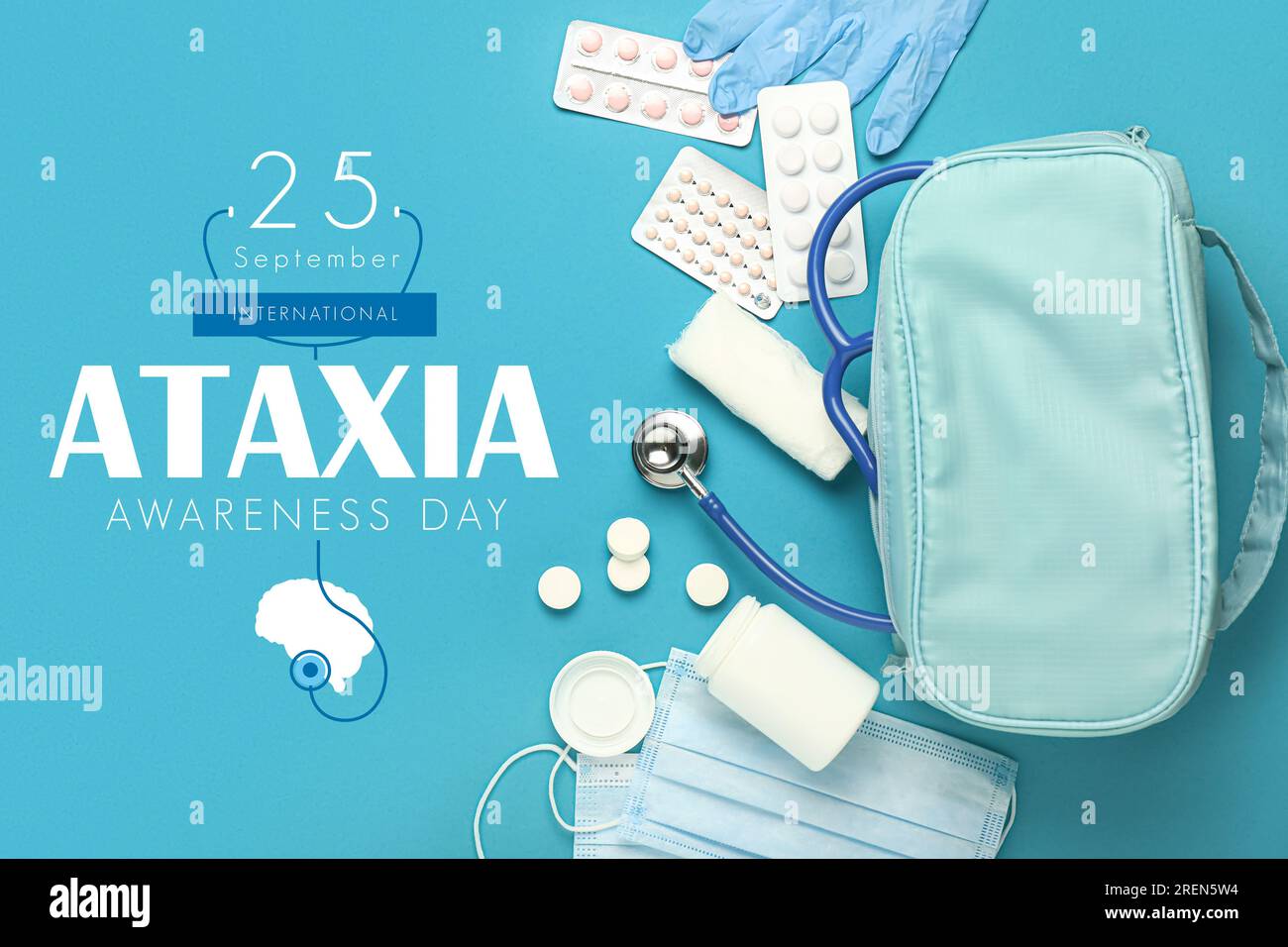 Banner for International Ataxia Awareness Day Stock Photo - Alamy