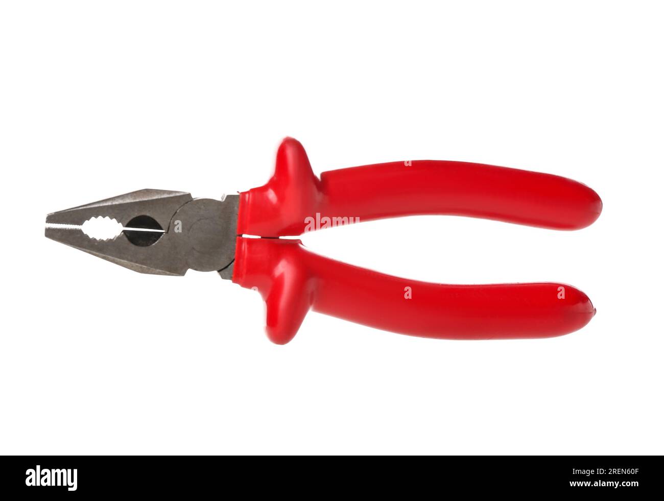 Red pliers isolated on white background Stock Photo - Alamy