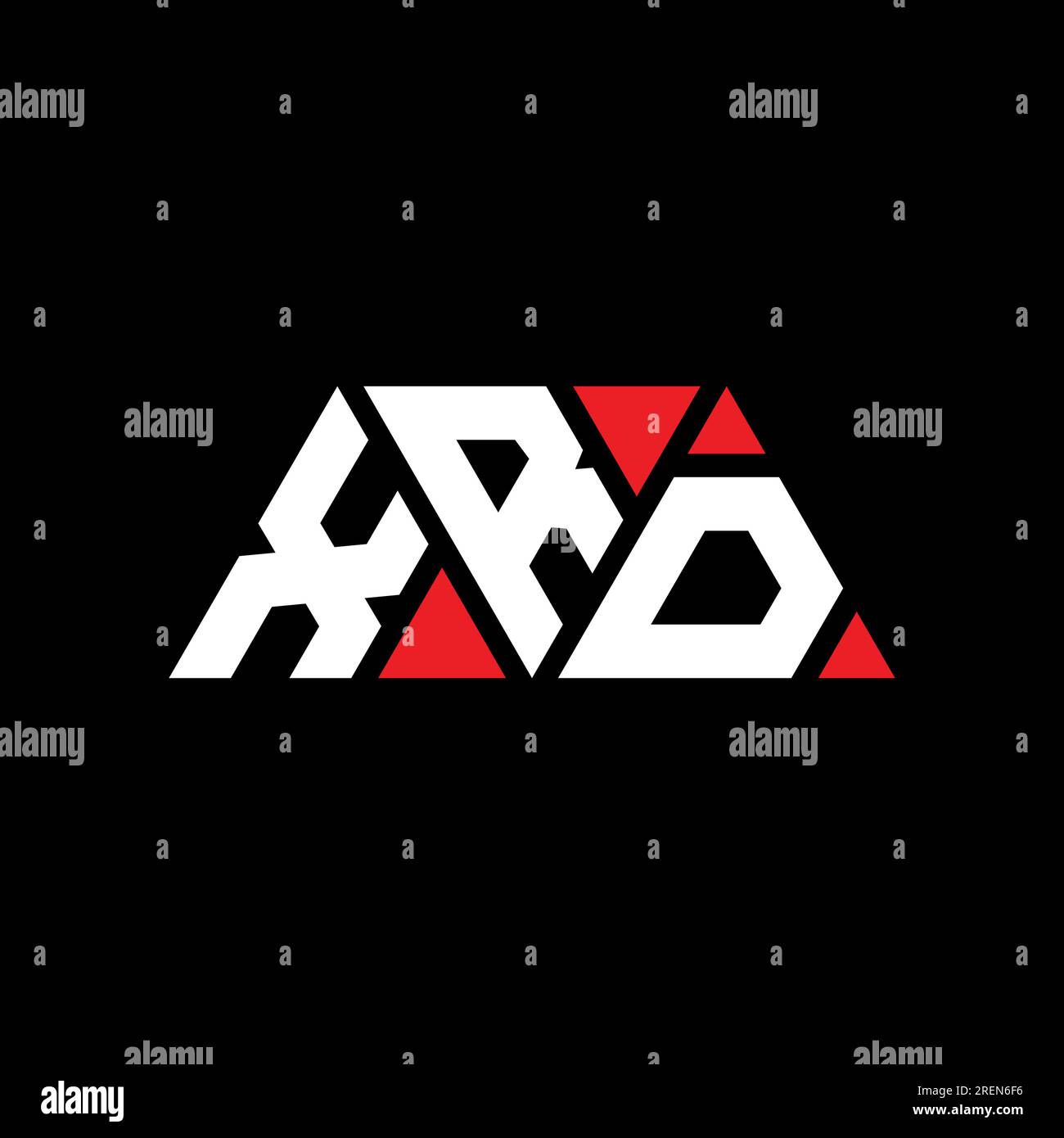 XRD triangle letter logo design with triangle shape. XRD triangle logo ...
