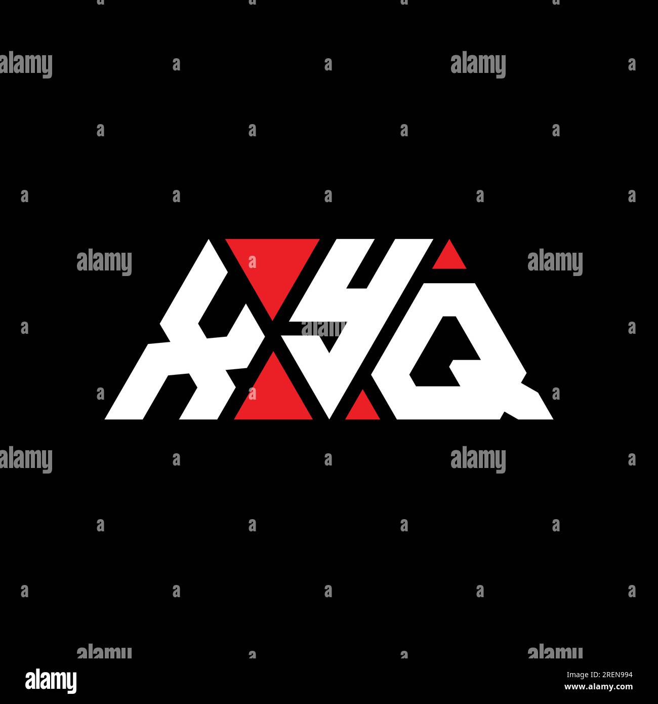 XYQ triangle letter logo design with triangle shape. XYQ triangle logo design monogram. XYQ ...