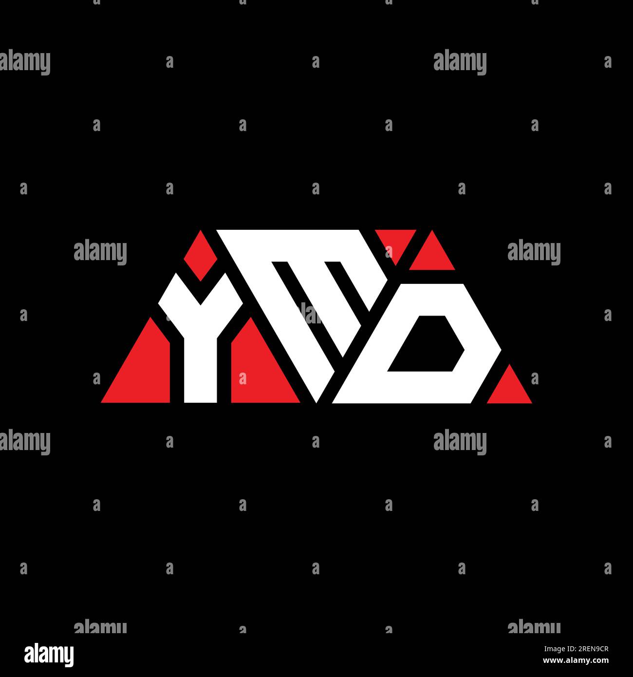YMD triangle letter logo design with triangle shape. YMD triangle logo ...