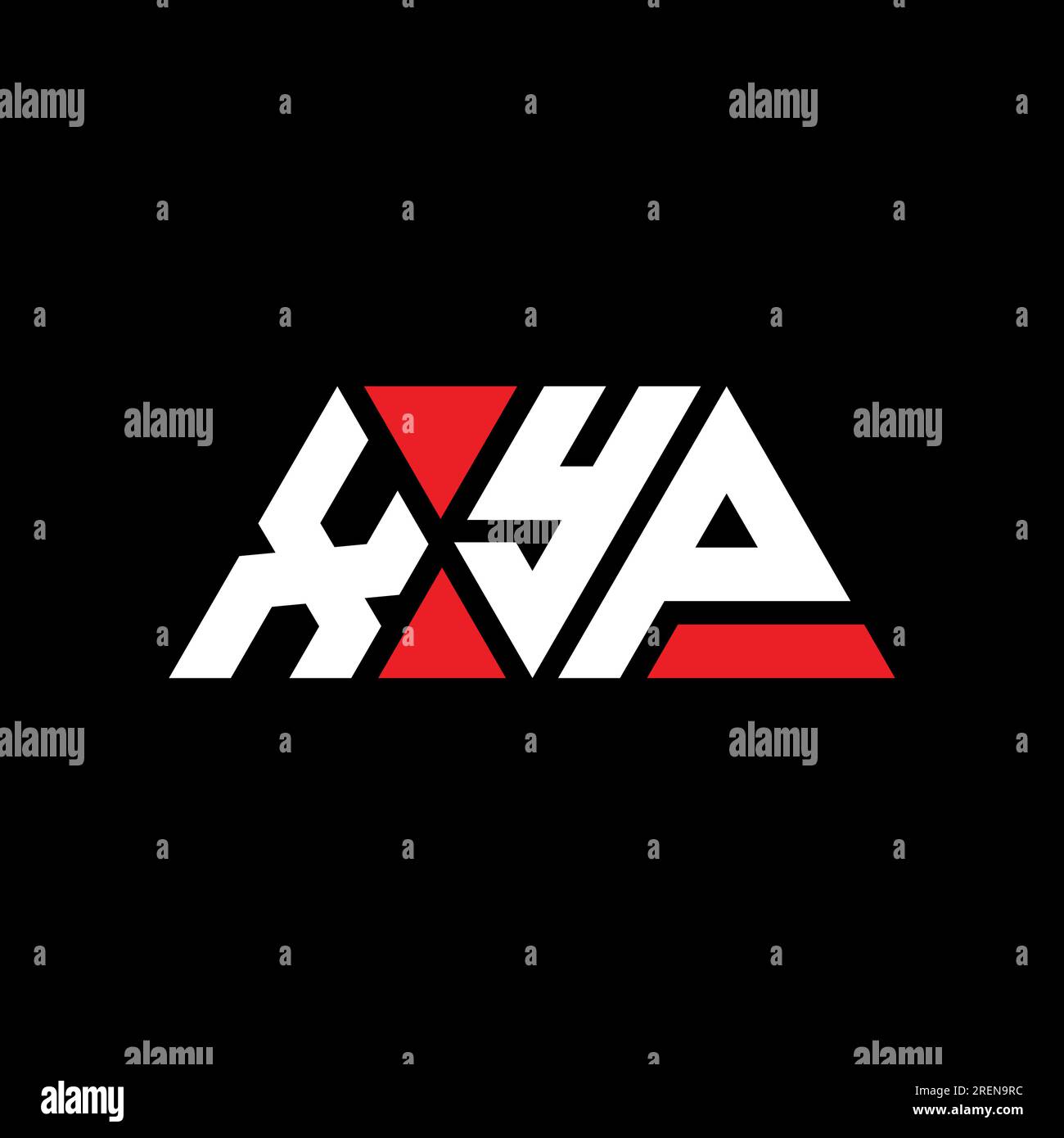XYP triangle letter logo design with triangle shape. XYP triangle logo ...
