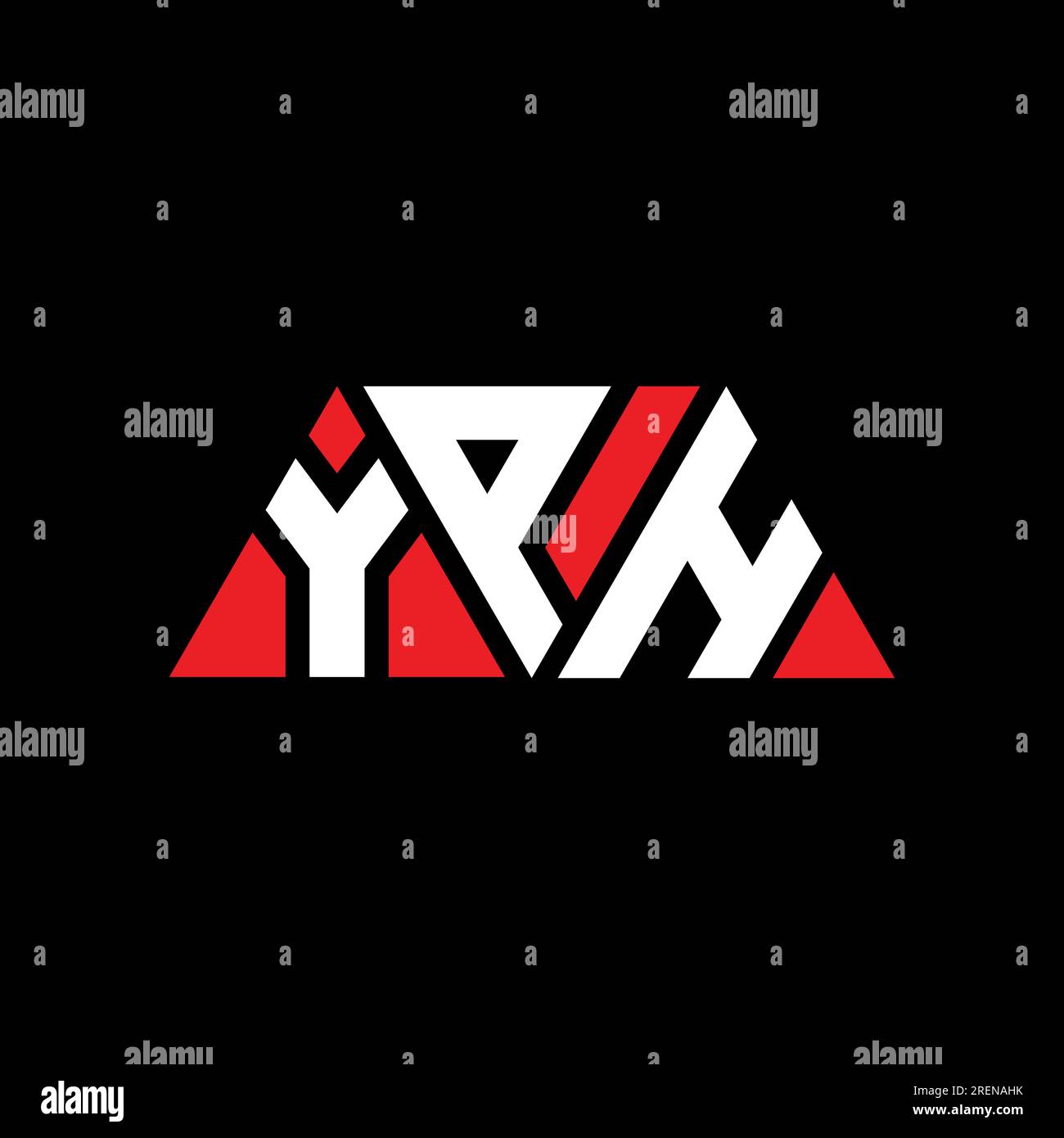 YPH triangle letter logo design with triangle shape. YPH triangle logo ...