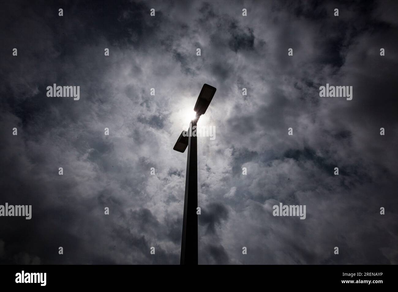 NANJING, CHINA - JULY 29, 2023 - View of the sky in the south of ...