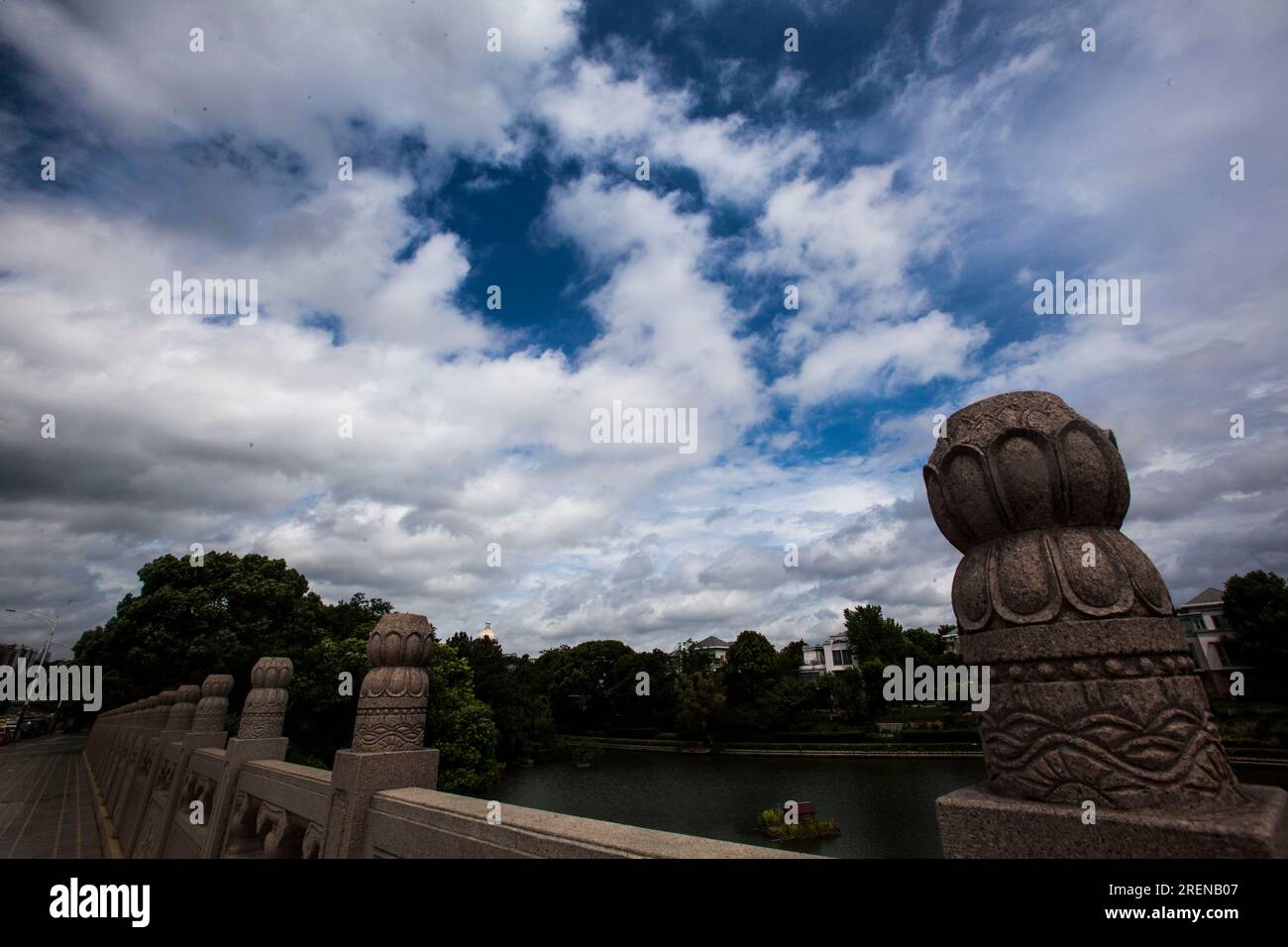 NANJING, CHINA - JULY 29, 2023 - View of the sky in the south of ...