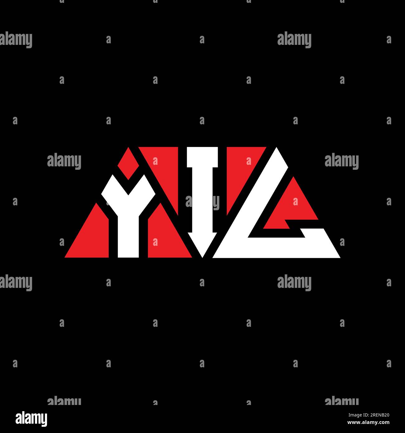 YIL triangle letter logo design with triangle shape. YIL triangle logo ...