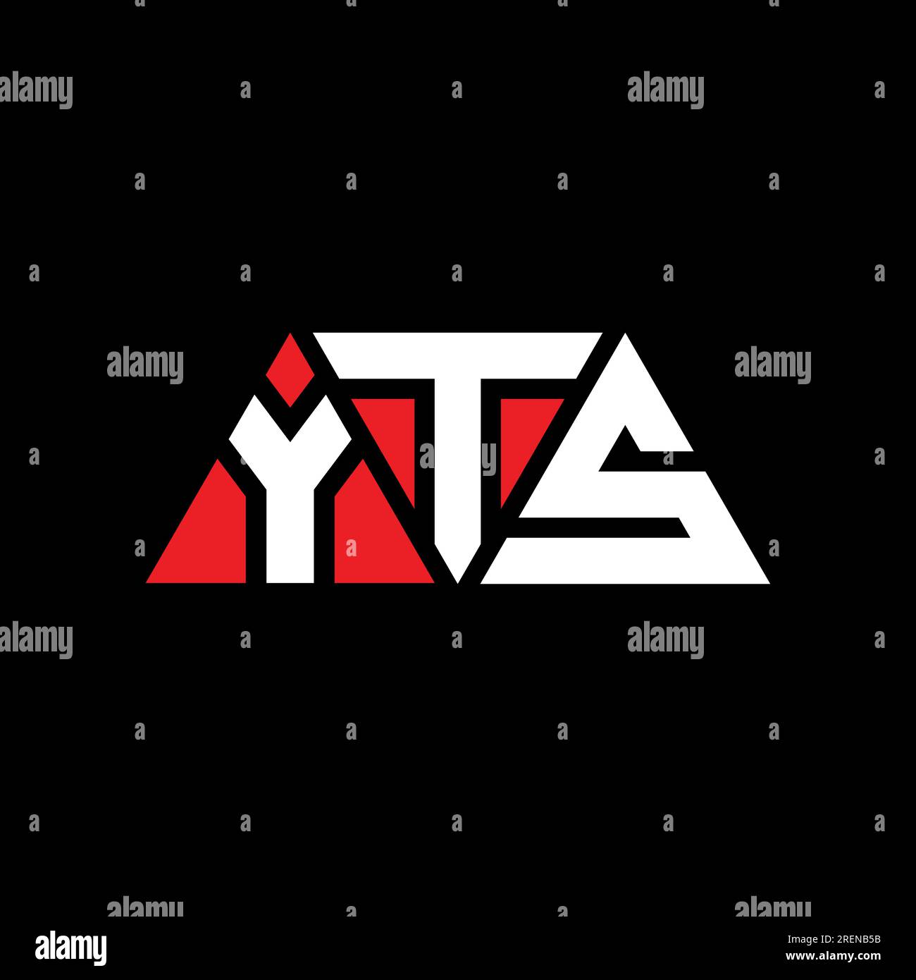 YTS triangle letter logo design with triangle shape. YTS triangle logo ...