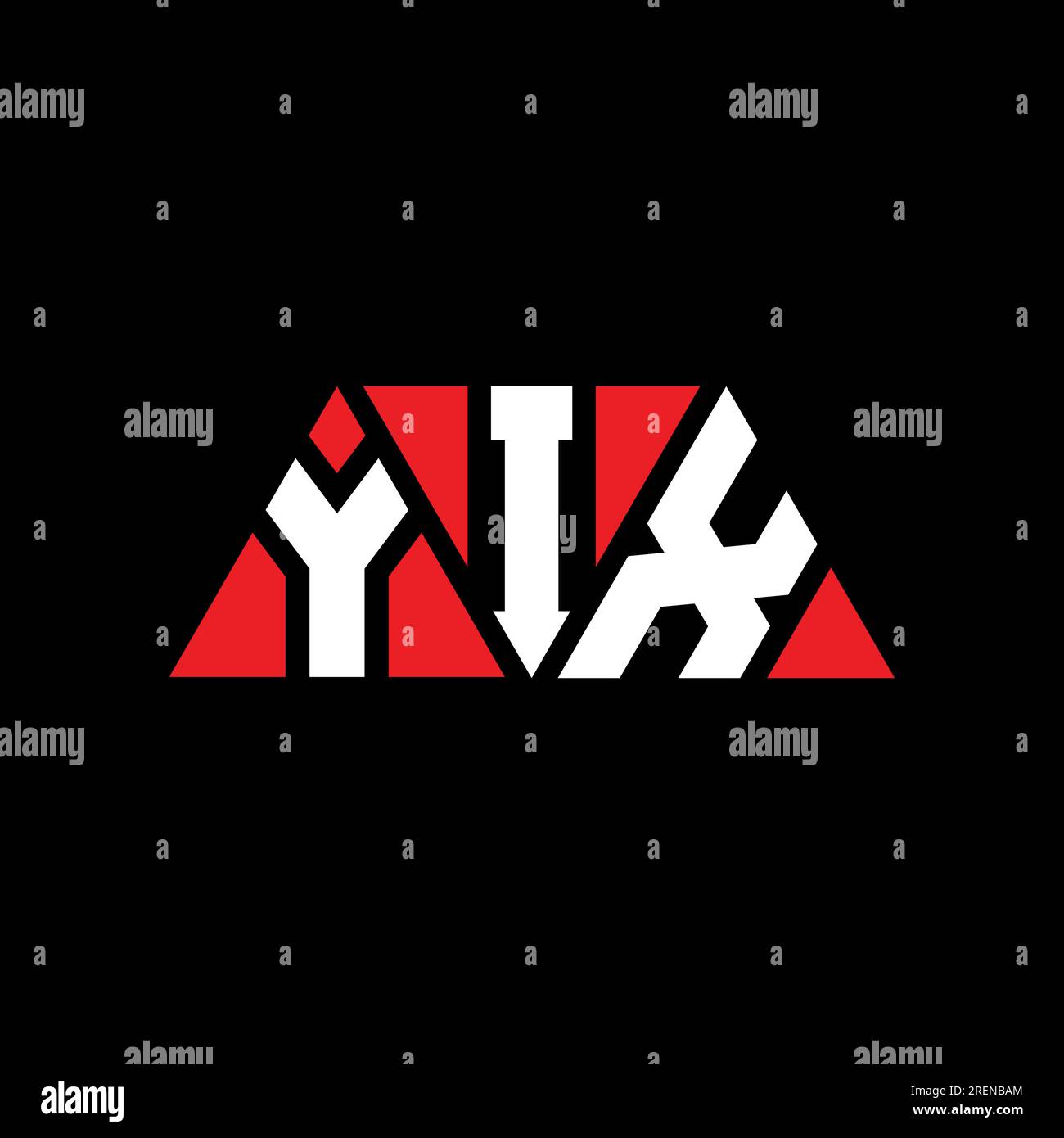 YIX triangle letter logo design with triangle shape. YIX triangle logo design monogram. YIX ...