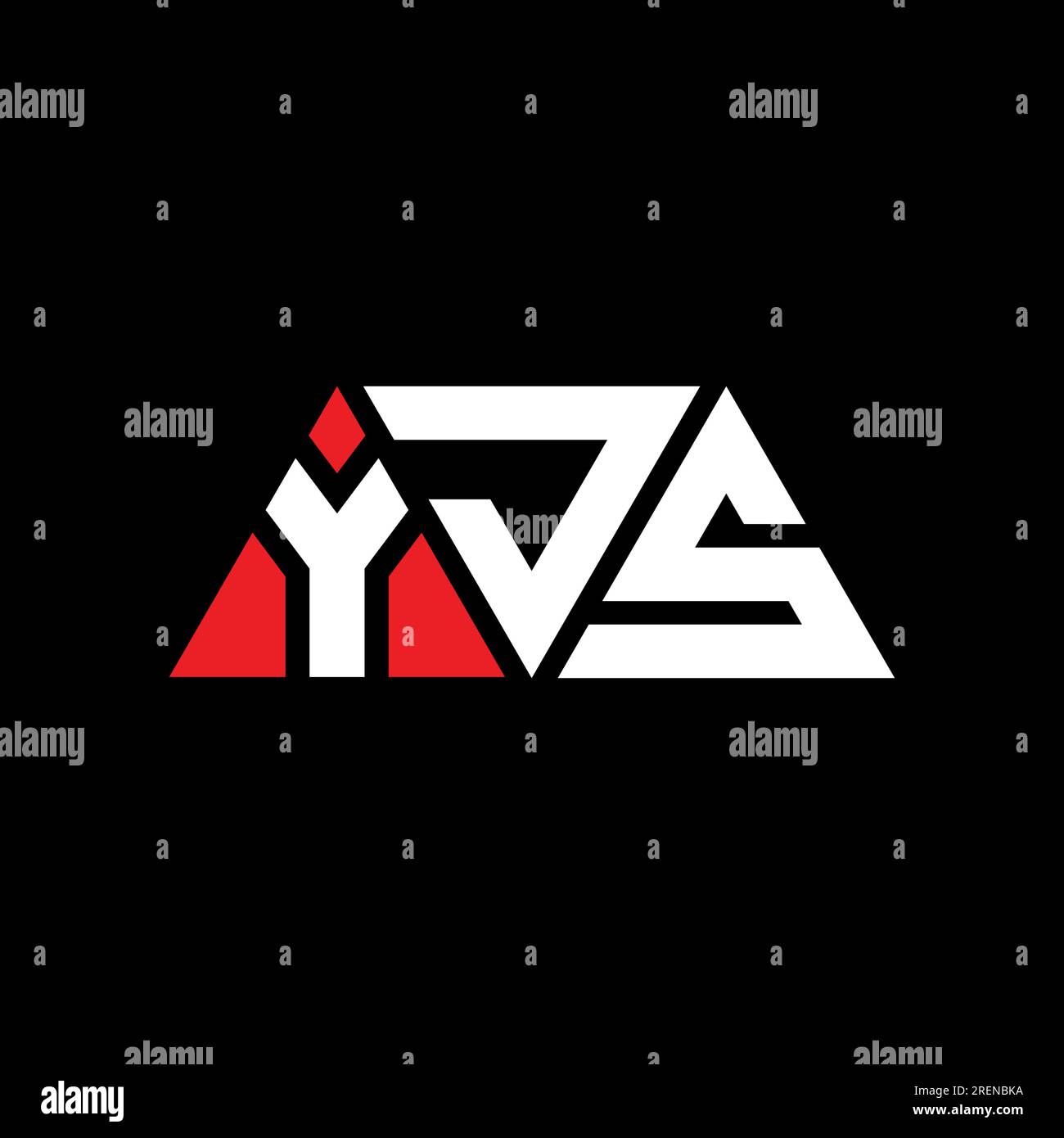 YJS triangle letter logo design with triangle shape. YJS triangle logo design monogram. YJS ...
