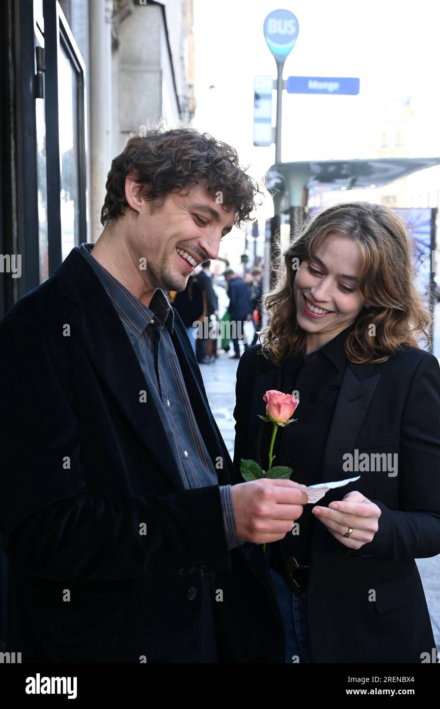 NIELS SCHNEIDER and LOU DE LAAGE in COUP DE CHANCE (2023), directed by WOODY ALLEN. Credit ...