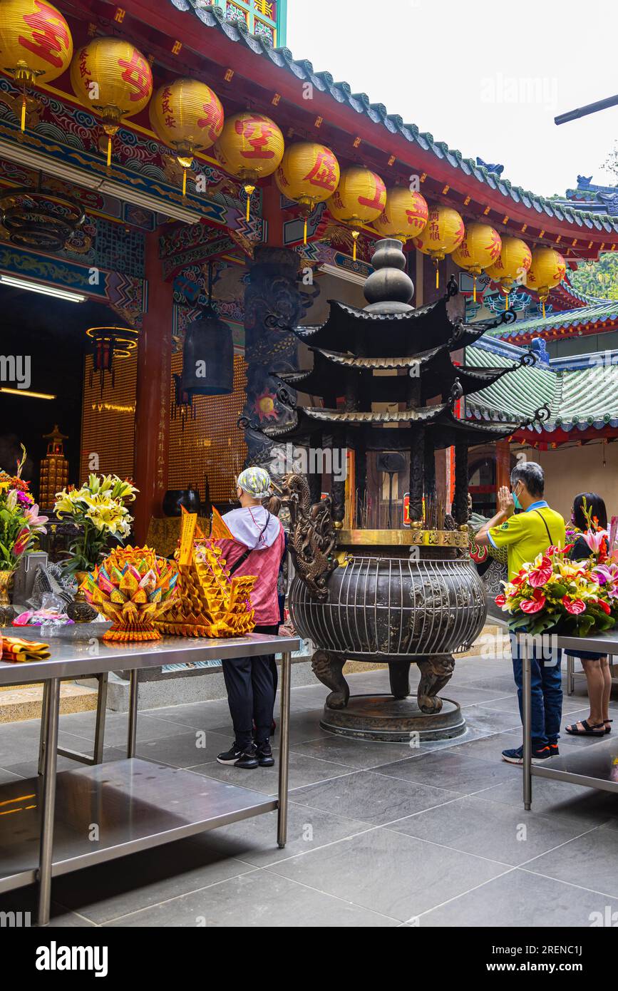 Puli, Taiwan - May 26, 2023: Inside the Baohu Temple of Dimu ...