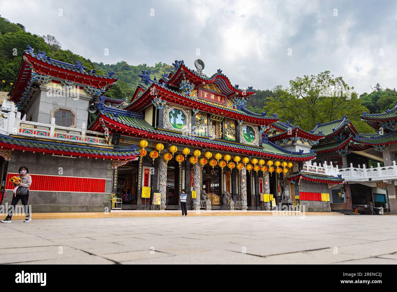 Puli, Taiwan - May 26, 2023: Inside the Baohu Temple of Dimu ...