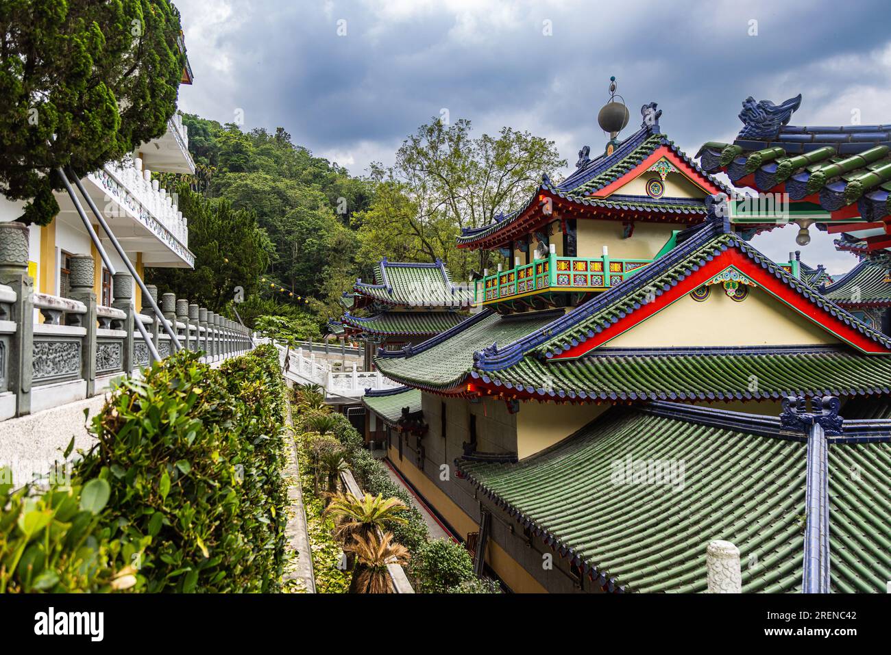 Puli, Taiwan - May 26, 2023: Inside the Baohu Temple of Dimu ...
