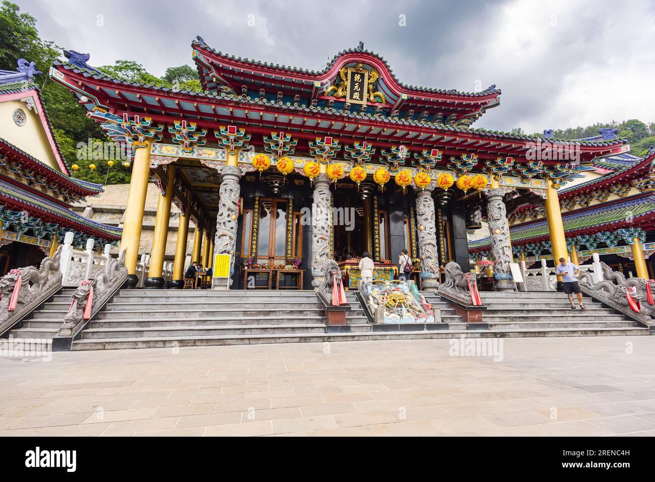 Puli, Taiwan - May 26, 2023: Inside the Baohu Temple of Dimu ...