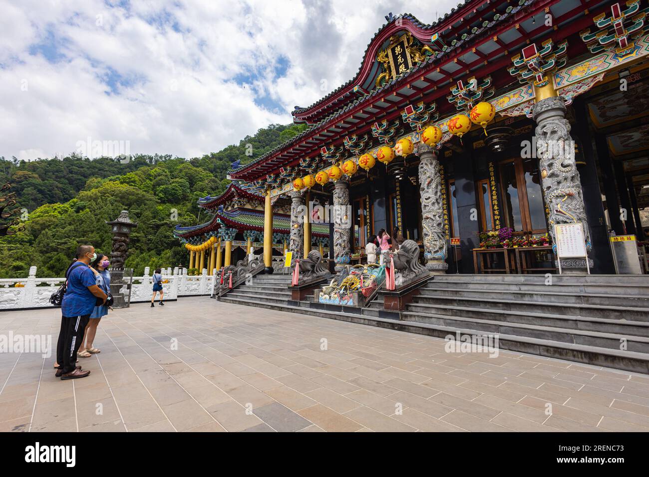Puli, Taiwan - May 26, 2023: Inside the Baohu Temple of Dimu ...