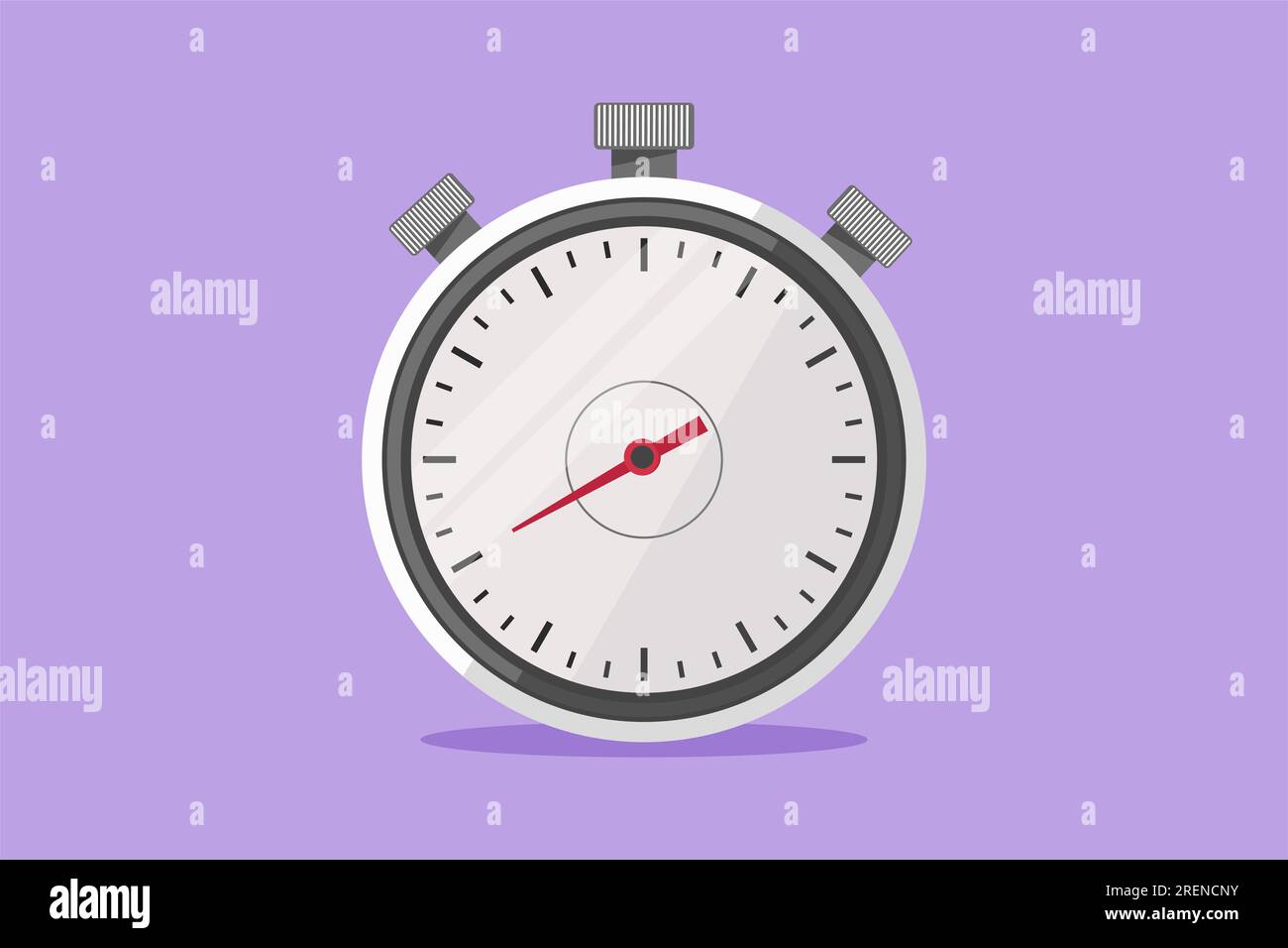 Cartoon flat style drawing stopwatch, special watch to start, stop ...