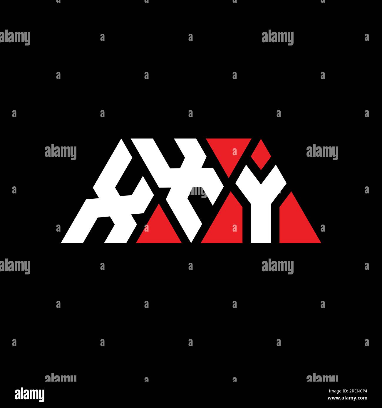 XXY triangle letter logo design with triangle shape. XXY triangle logo design monogram. XXY ...
