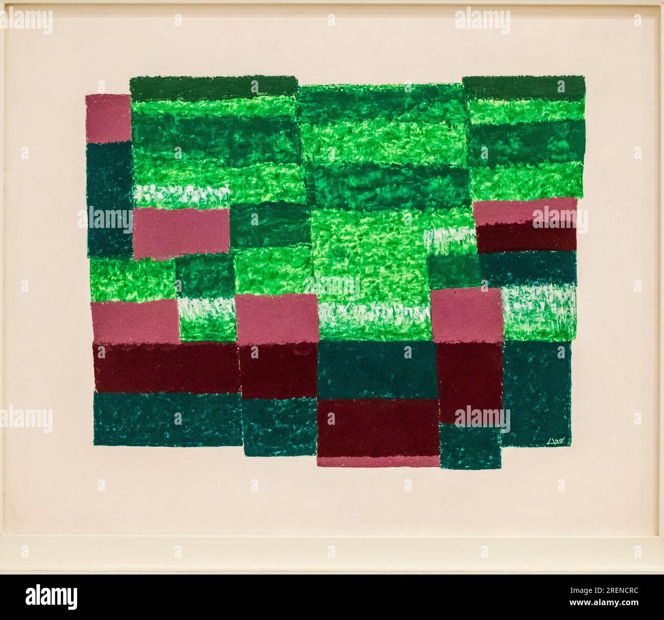 Josef Albers, Black Frame, 1934, oil on masonite, Bauhaus Stock Photo ...