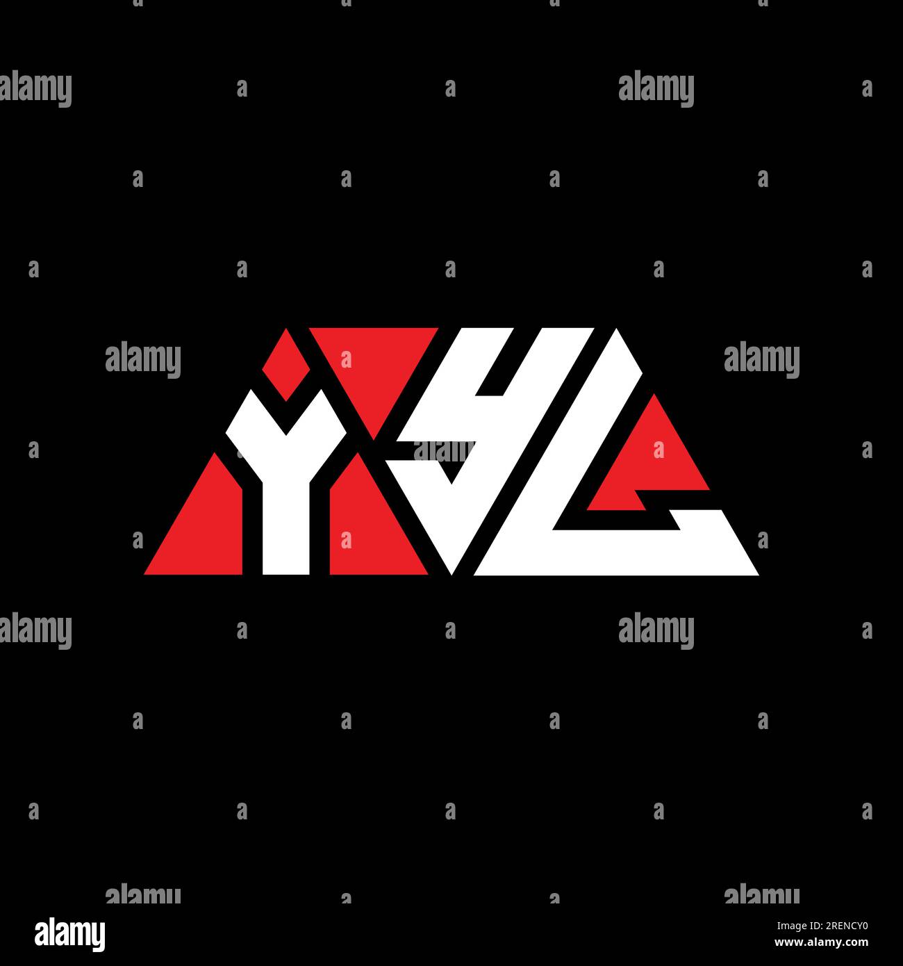 YYL triangle letter logo design with triangle shape. YYL triangle logo ...