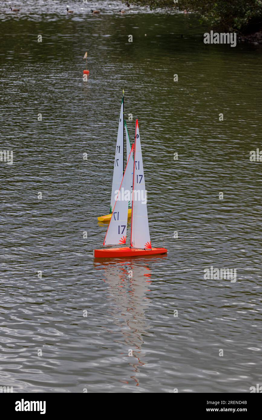 International One Metre model sailing boat Stock Photo - Alamy