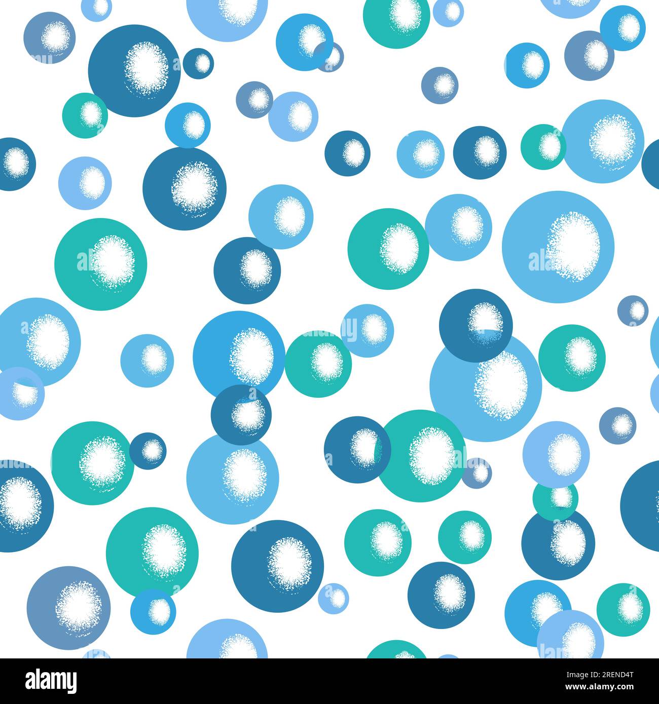Seamless blue bubbles pattern. Water bubbles background. Soap vector illustration Stock Vector ...