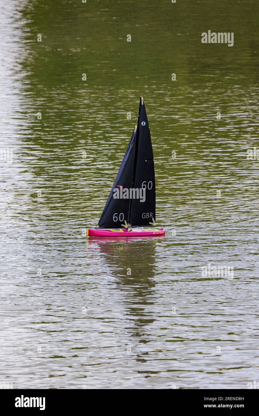 International One Metre model sailing boat Stock Photo - Alamy