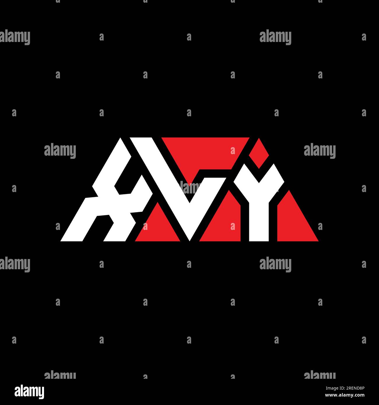 XLY triangle letter logo design with triangle shape. XLY triangle logo ...