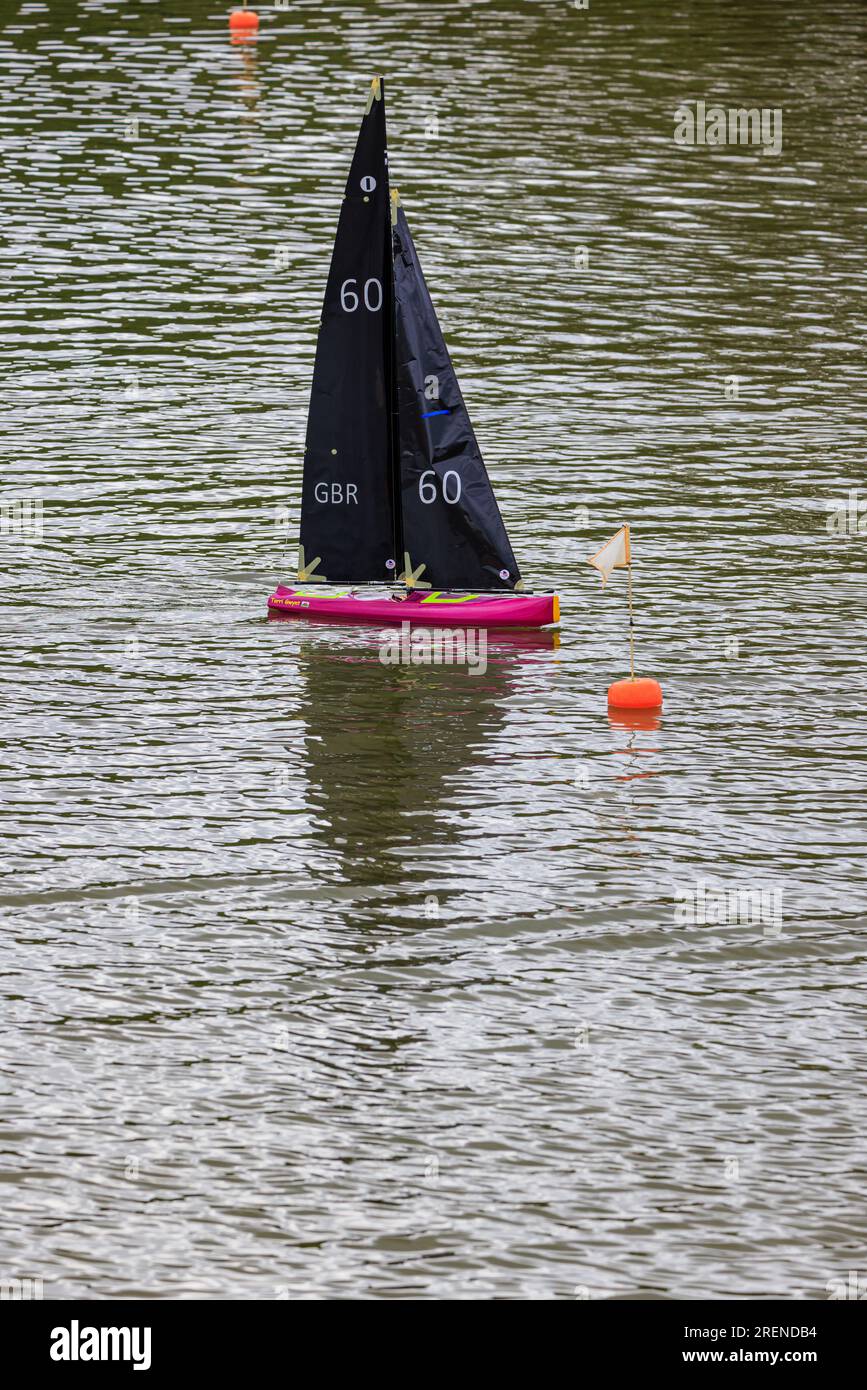 International One Metre model sailing boat Stock Photo - Alamy