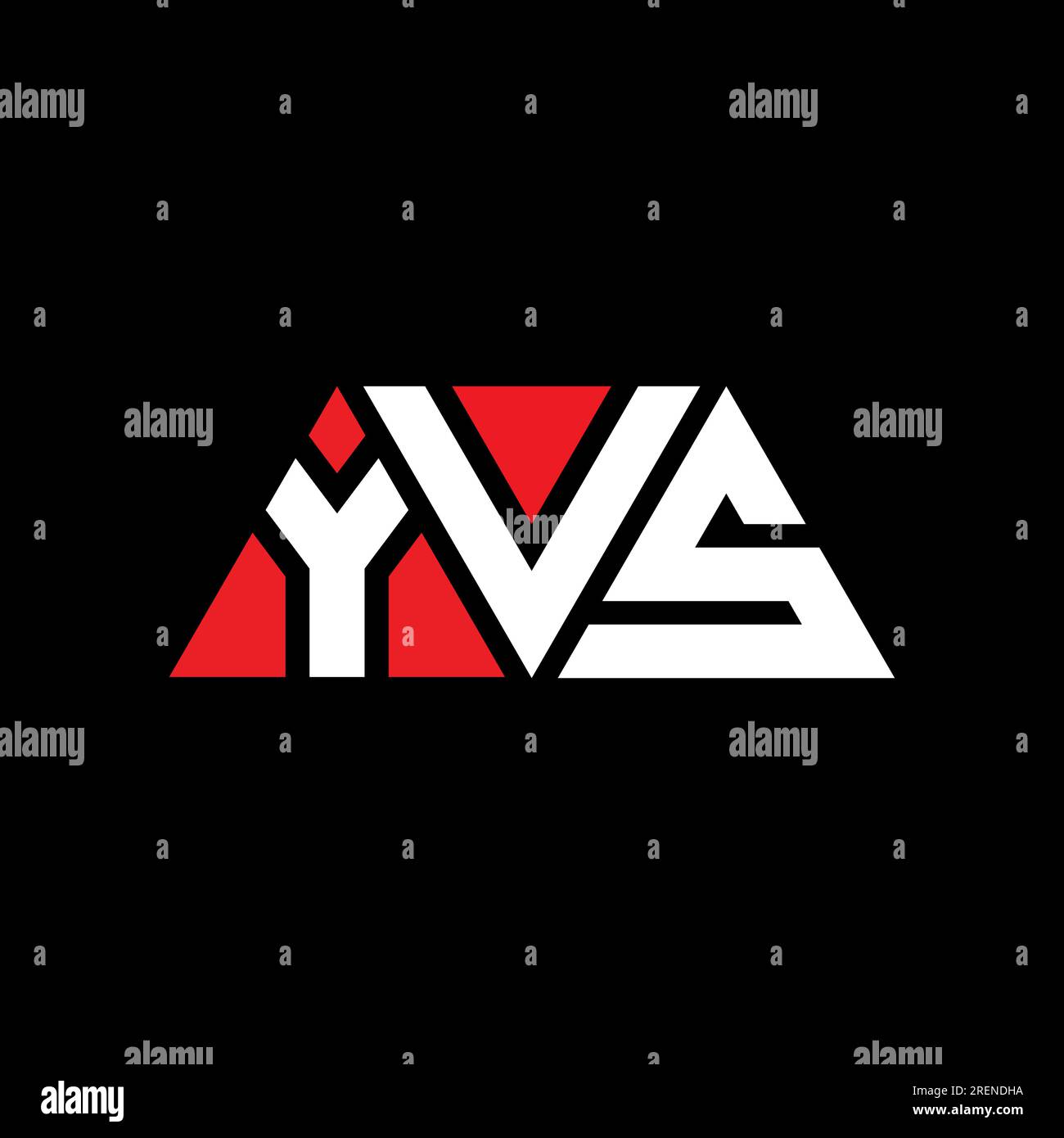 YVS triangle letter logo design with triangle shape. YVS triangle logo ...